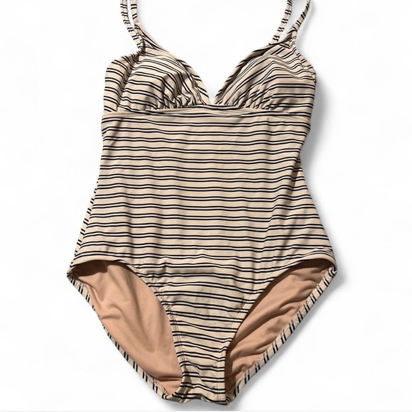 Kona Sol | Swim | Kona Sol Black And Tan One Piece Swimsuit With ...